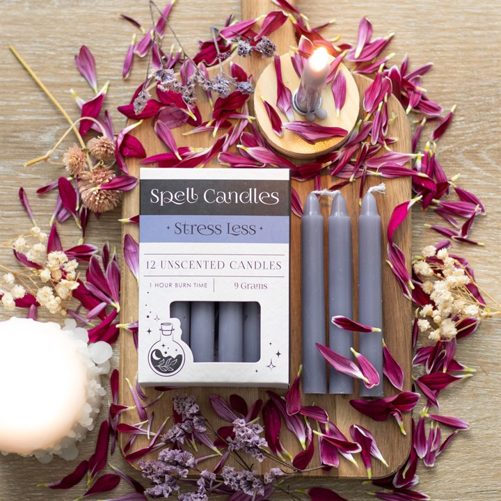 Stress Less Spell Candles - The Green Dream Shop